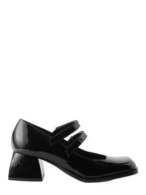 NODALETO Patent-leather Mary Jane Pumps - Black