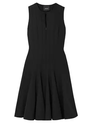 Akris Paneled Wool-blend Mini Dress - No