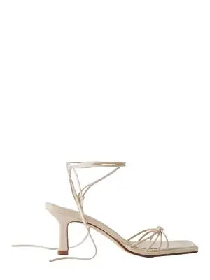 AEYDĒ Aeyde Roda Leather Sandals With Tie Fastening