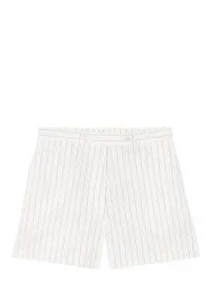 Giuliva Heritage Nina Pinstriped Cotton-poplin Shorts - No