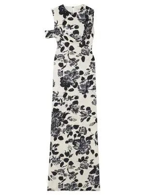 EMILIA WICKSTEAD Floral Print Twill Maxi Dress - No