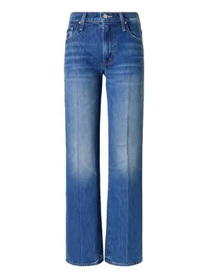 MOTHER The Rambler Skimp Mid-rise Straight-leg Jeans - Blue