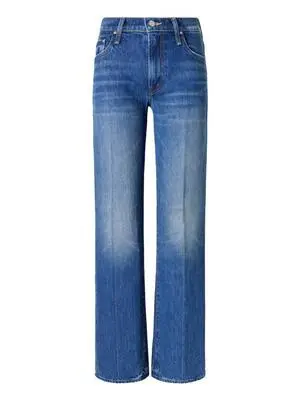 MOTHER The Rambler Skimp Mid-rise Straight-leg Jeans - Blue