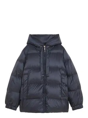 Max Mara Water-repellent Canvas Down Jacket - Black