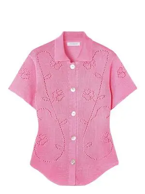 Calle Del Mar Short Sleeve Knit Cardigan - No