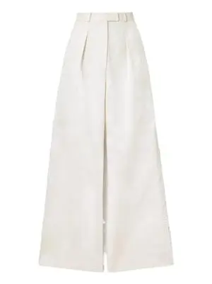 SAFIYAA LONDON Safiyaa London Wide-Leg Trousers With Raised Lace Trim