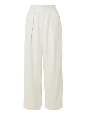 MARA HOFFMAN Mara Hoffman Pleated Hemp Straight-Leg Pants