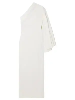 Solace Elisa One-sleeve Crepe Gown - No