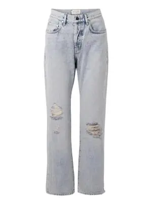 KALLMEYER High-waisted Straight-leg Jeans - Gray