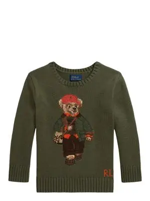 Polo Ralph Lauren Polo Bear Cotton Sweater - Green