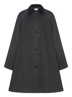 THE ROW Ina Long-sleeve Trench Coat - Ancient Black