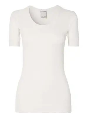 Calvin Klein Calvin Klein Ribbed Organic Cotton-Blend Jersey T-Shirt No