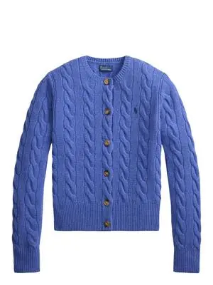 Polo Ralph Lauren Polo Ralph Lauren Cable-Knit Pony Cardigan Blue