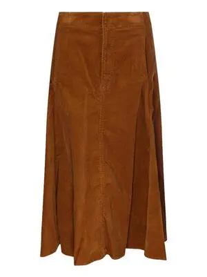 Polo Ralph Lauren A-line Midi Skirt - Tan