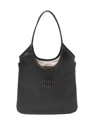 Miu Miu Leather Tote Bag - Black