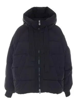 Pinko Hooded Zipped Puffer Jacket - Black