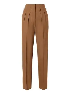 GIULIVA HERITAGE Giuliva Heritage Collection High-Rise Pleated Wool Tapered Trousers