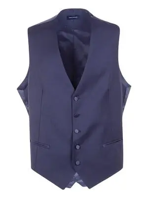 Tagliatore Single-breasted Vest - Blue