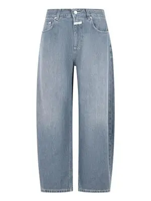 Closed Jazzie Cropped Barrel Jeans - Grey