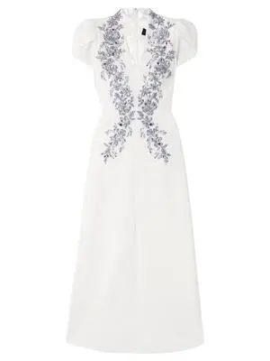 Jenny Packham Fitted Midi Evening Dress - No