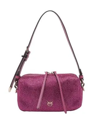 Pinko Embellished Mini Crossbody Bag - Fuchsia
