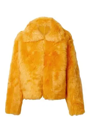Lafayette 148 New York Shearling Jacket - Orange