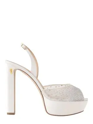 Jennifer Chamandi Antonio Crystal-embellished Platform Sandals - No
