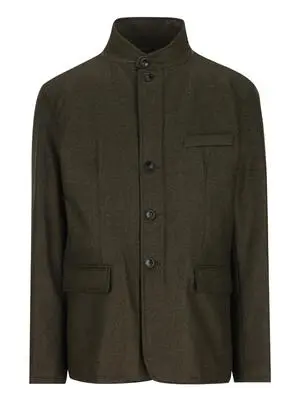 HERNO Herno Stand-Up Collar Button Casual Jacket