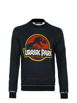 Dolce & Gabbana Jurassic Park Crewneck Sweatshirt - Black