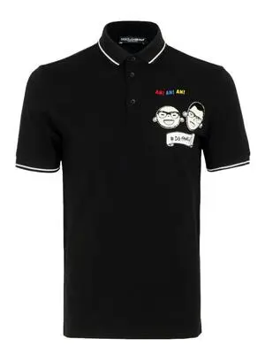 DOLCE & GABBANA Polo Shirt With Lapel Short Sleeve