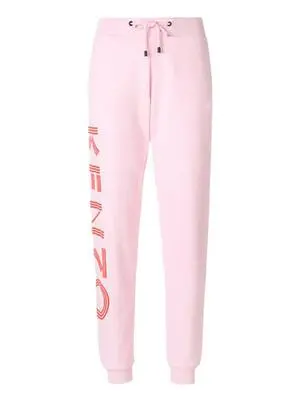 Kenzo Elastic Waist Jogger Pants With Logo Detail - Pink