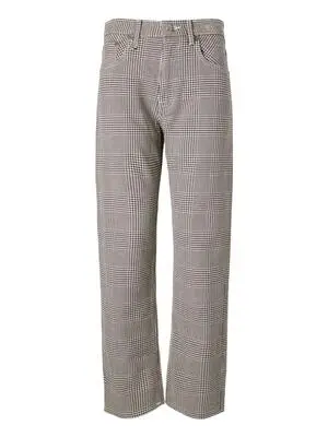 R13 Bf Prince Of Wales Check Straight-leg Jeans - Gray