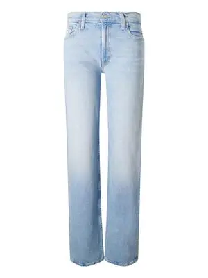 MOTHER The Skimp Mid-rise Straight-leg Jeans - Blue
