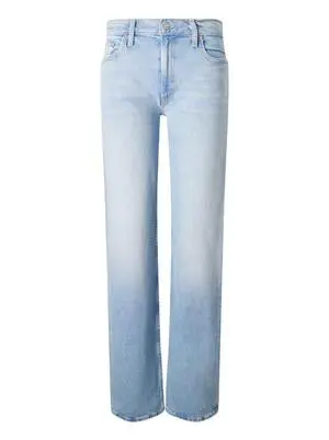 MOTHER The Newbie Skimp Mid-rise Straight-leg Jeans - Blue