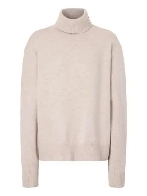THE FRANKIE SHOP Gala Wool And Cashmere-blend Turtleneck Sweater - Beige