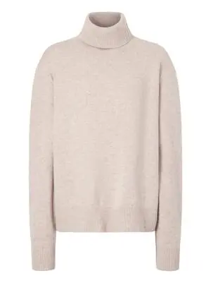 THE FRANKIE SHOP Gala Wool And Cashmere-blend Turtleneck Sweater - Neutrals