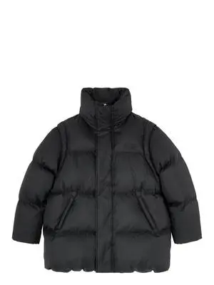 MAISON MARGIELA Padded Down Jacket With Stand Collar - Black