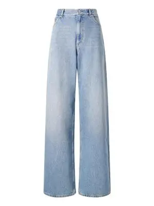 Erdem Mid-rise Wide-leg Jeans - Blue