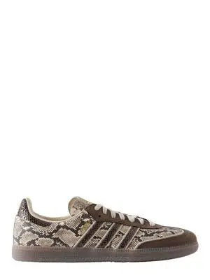 ADIDAS ORIGINALS Samba Og Snake-effect Leather Sneakers - Brown