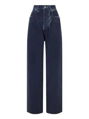 Bottega Veneta Overdyed Straight-leg Jeans - Blue