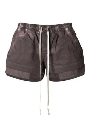 Rick Owens Distressed Denim Shorts - Grape