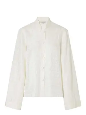 LIBEROWE Nisha Silk-jacquard Shirt - Ivory