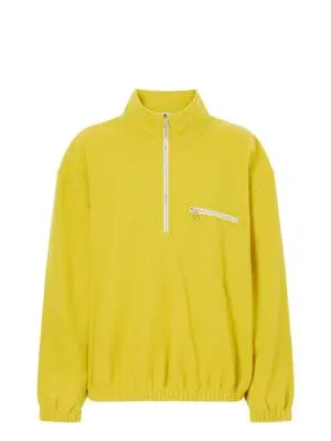 RIER Polar Wool-fleece Half-zip Sweatshirt - Yellow