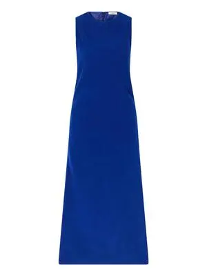 RIER Wool-fleece Midi Dress - Blue
