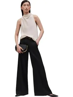ME+EM ME+EM Wide Leg Tux Trousers