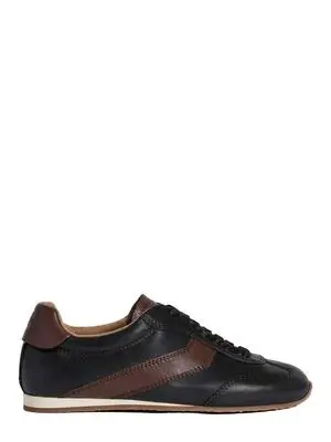 ME+EM Retro Runner Trainers - Black/brown