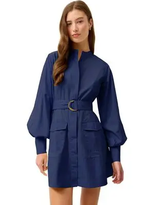 MARIE OLIVER Marie Oliver Hughes Shirt Dress With Belt And Pockets
