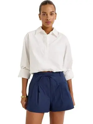 MARIE OLIVER Marie Oliver Lander Pleated Wide-Leg Shorts