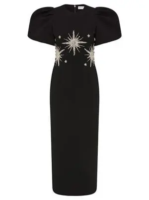REBECCA VALLANCE Rebecca Vallance Estella Midi Dress With Star Embellishments