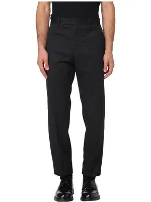 PT TORINO Tailored Trousers With Belt Loops - Black